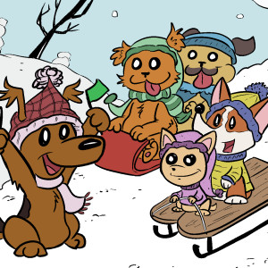 Sled Race - Princess Pups