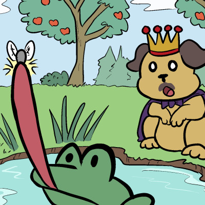 When Doggy Meets Froggy - Princess Pups